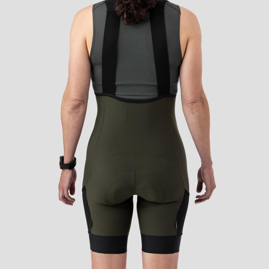 Women's Droptail Cargo Bib Short - Olive – Ornot Online Store